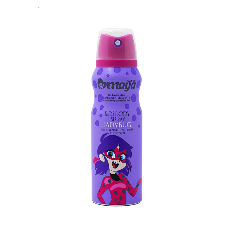 اسپری بدن کودک مایا کر مدل کفشدوزکی ladybug kids body spray maya